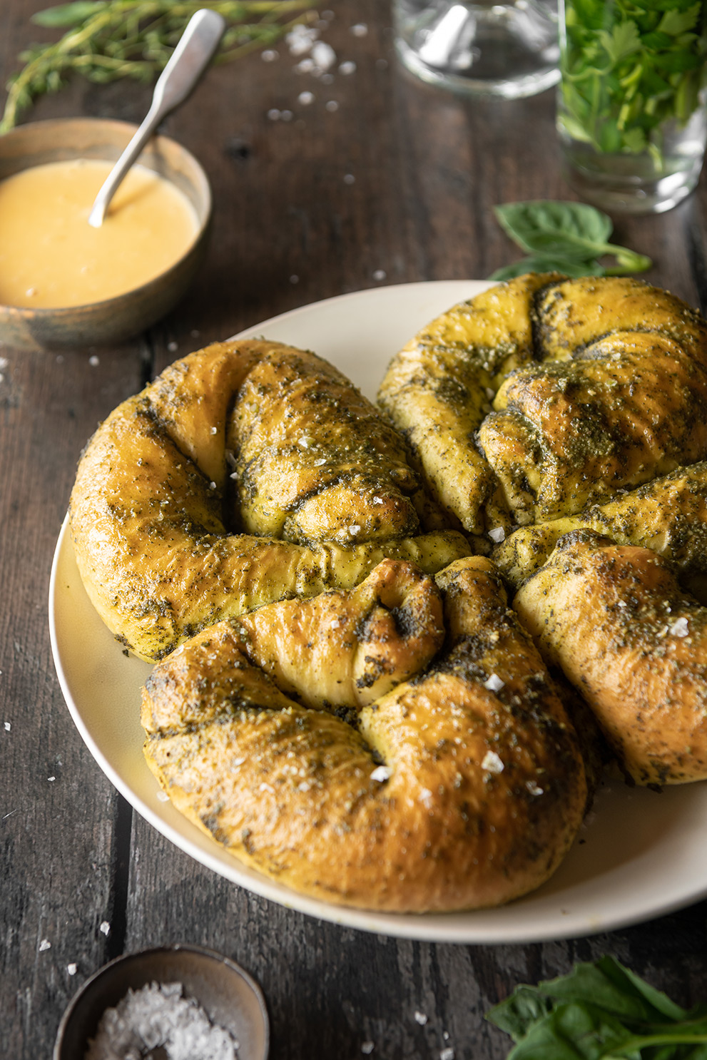 Four Leaf Pesto Clover with Pot O’ Gold Dip - Armanino Retail