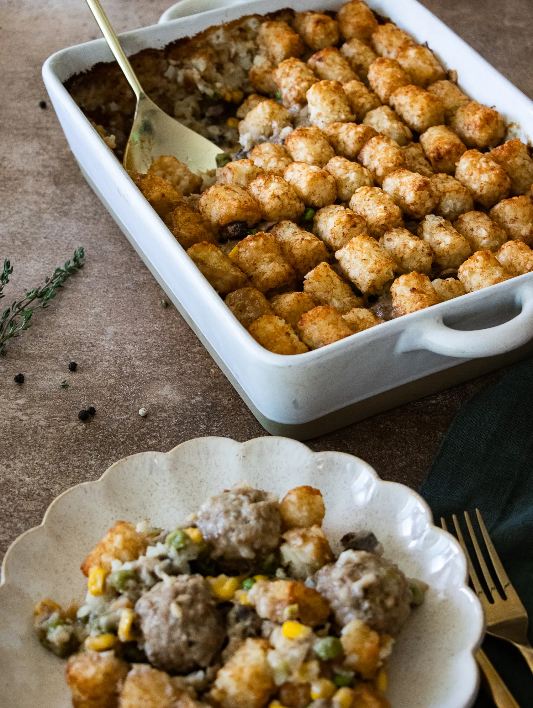 Meatball Tater Tot Hot Dish - Armanino Retail